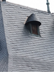 Samaca slate is the material for the finicky roofs